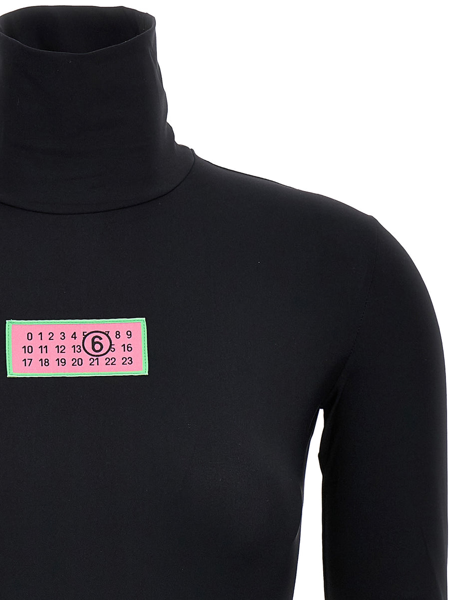 Mm6 Maison Margiela Logo Label Bodysuit | Balardi