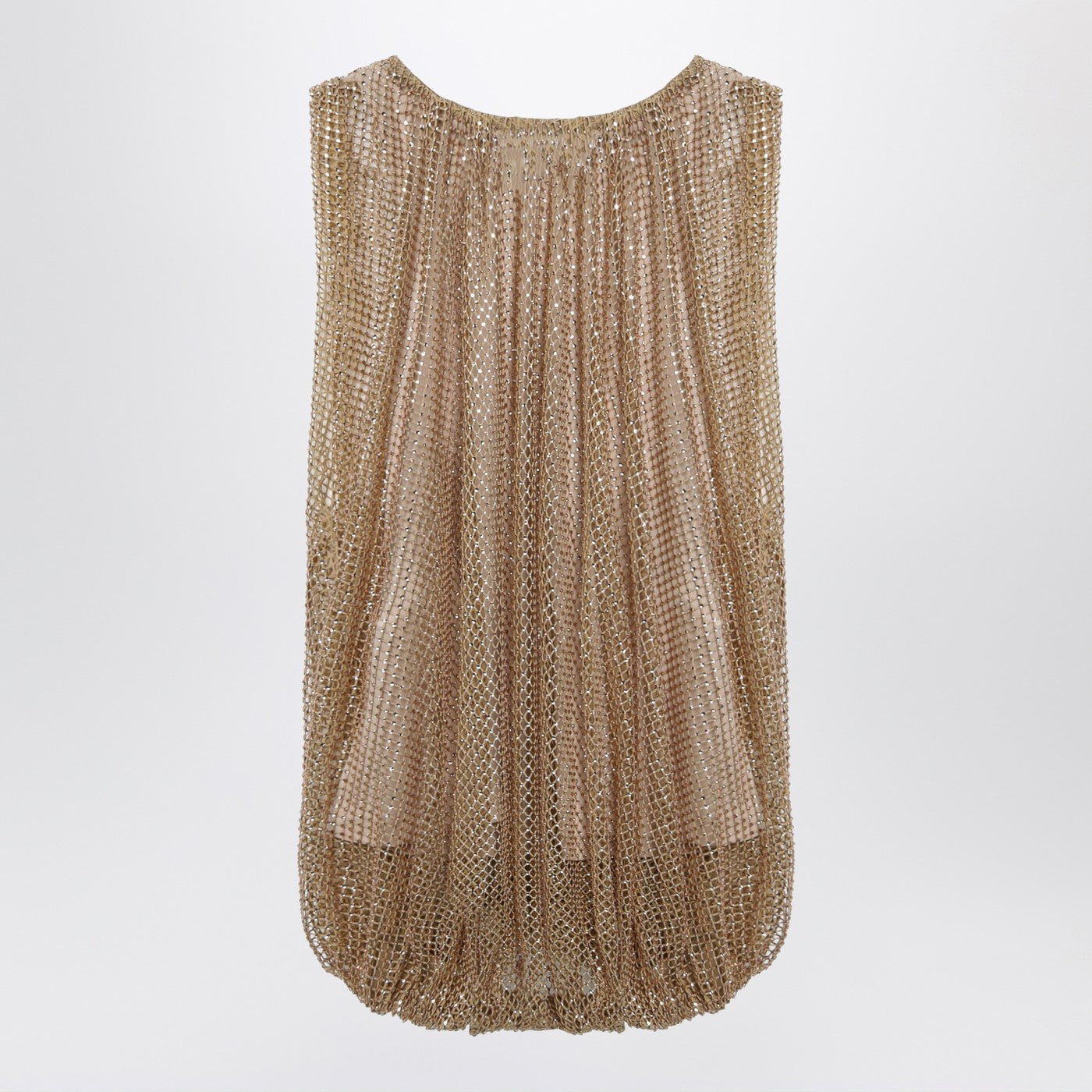 Sportmax Camel Mesh Top With Crystals – Balardi