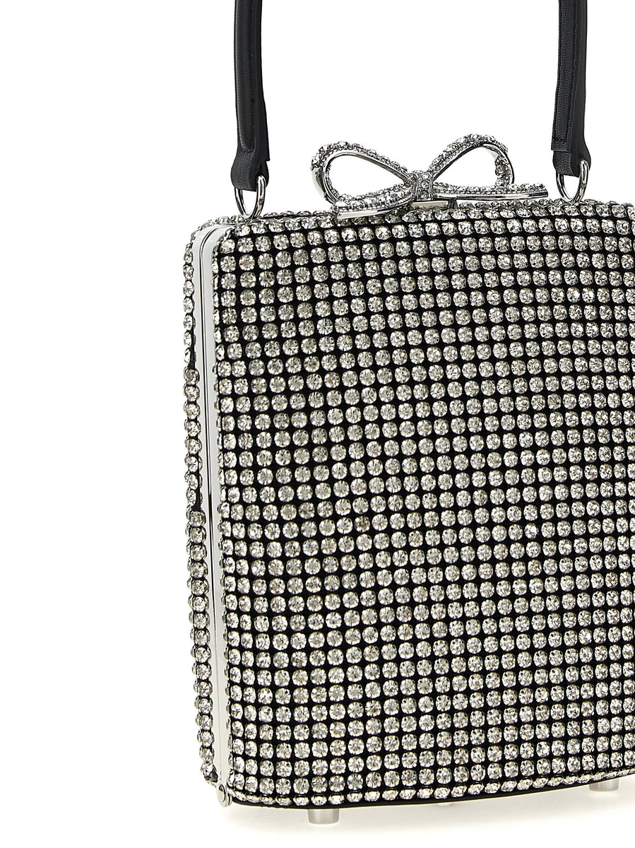 Self Portrait 'Silver Crystal Fishnet' Handbag | Balardi