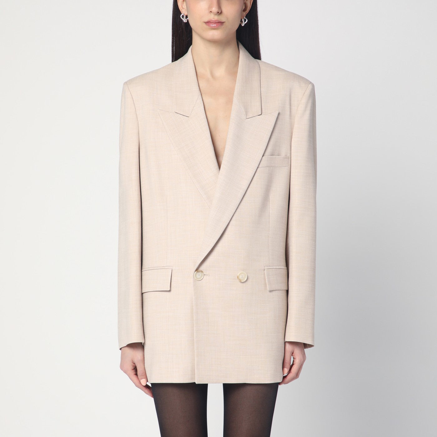 The Andamane Double Breasted Sand Coloured Jacket – Balardi