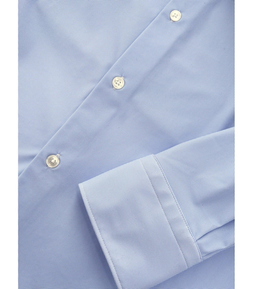 Archivium Light Blue Shirt With Micro Pattern | Balardi