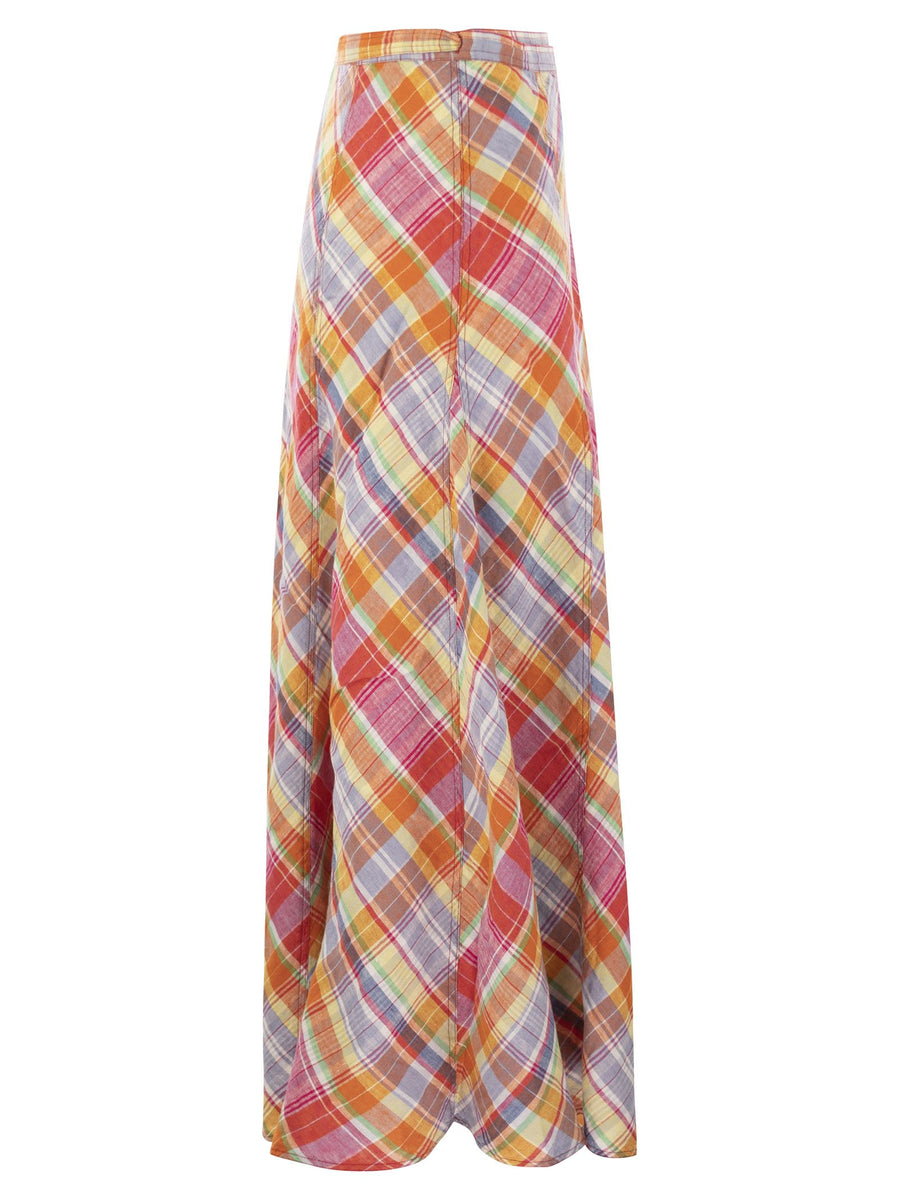 Polo Ralph Lauren Plaid Wrap Around Skirt | Balardi