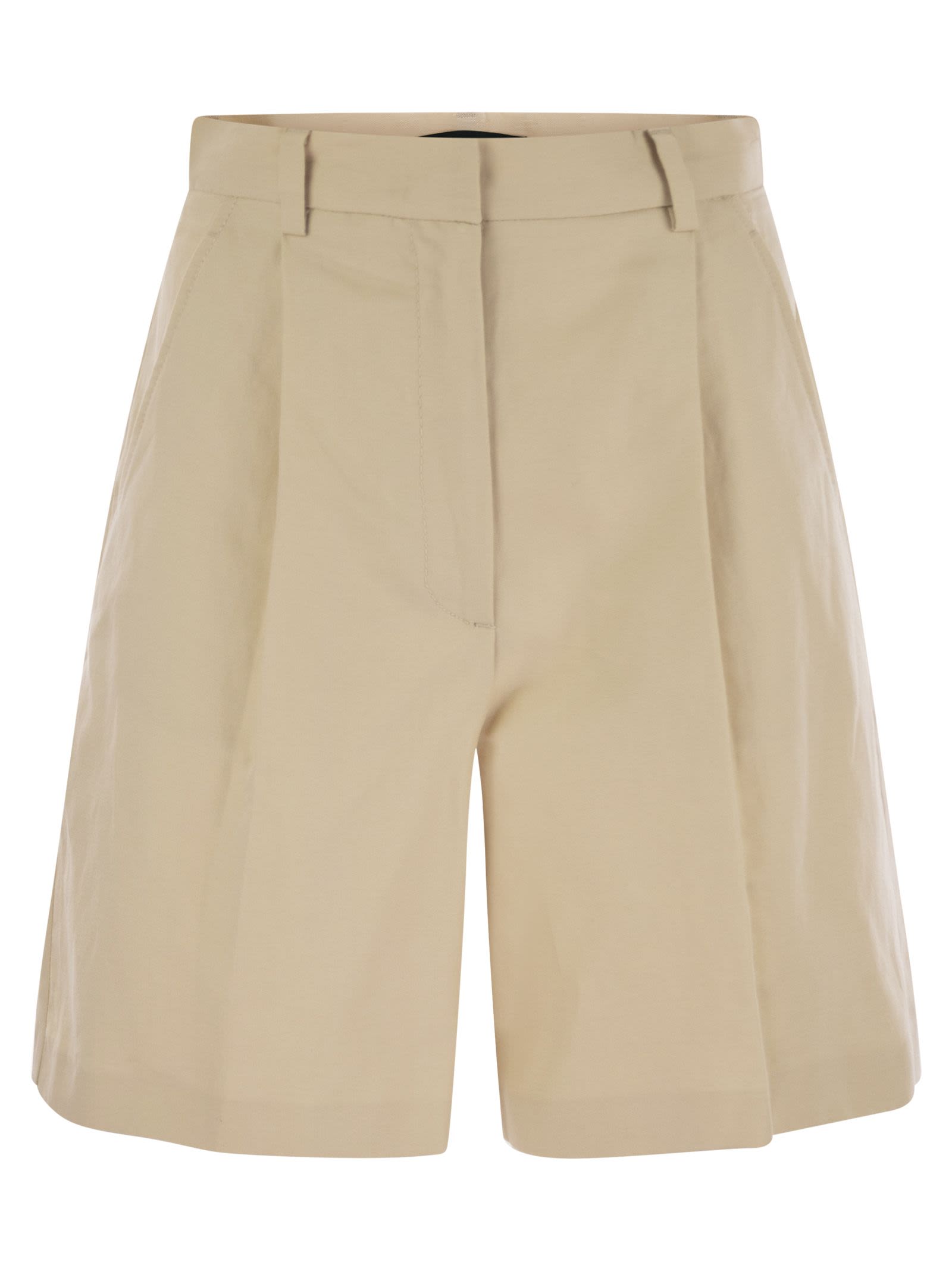 Weekend Max Mara Ecuba Cotton And Linen Bermuda Shorts – Balardi