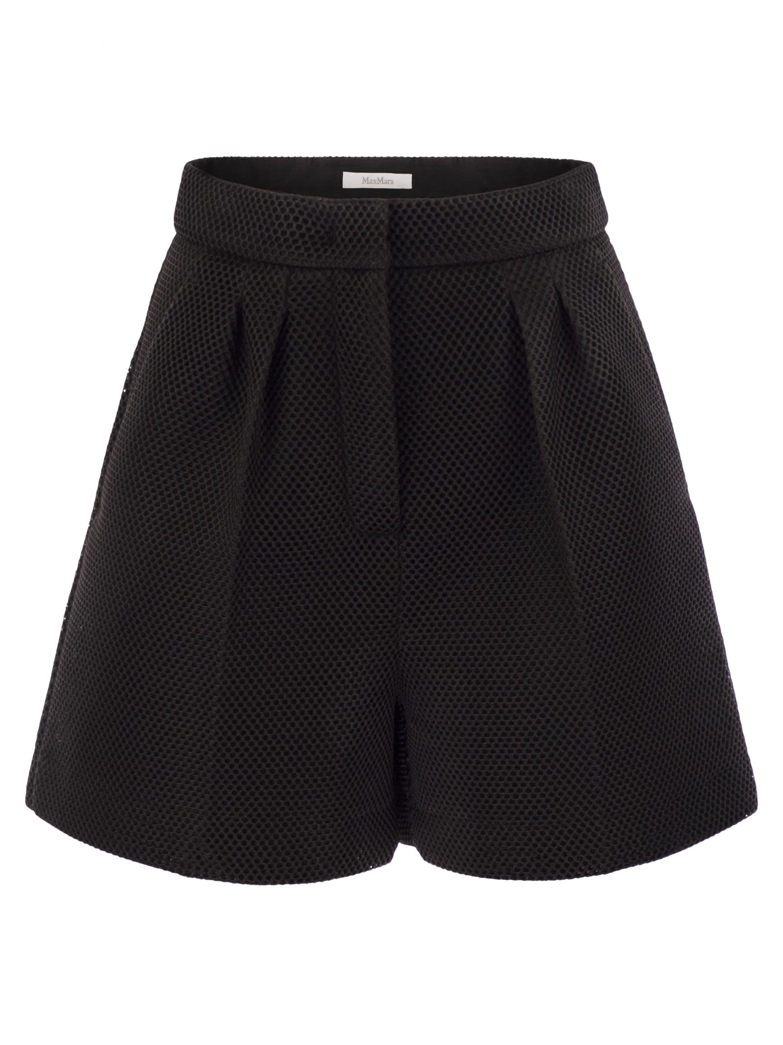 Max Mara Avena Short In Technical Network – Balardi