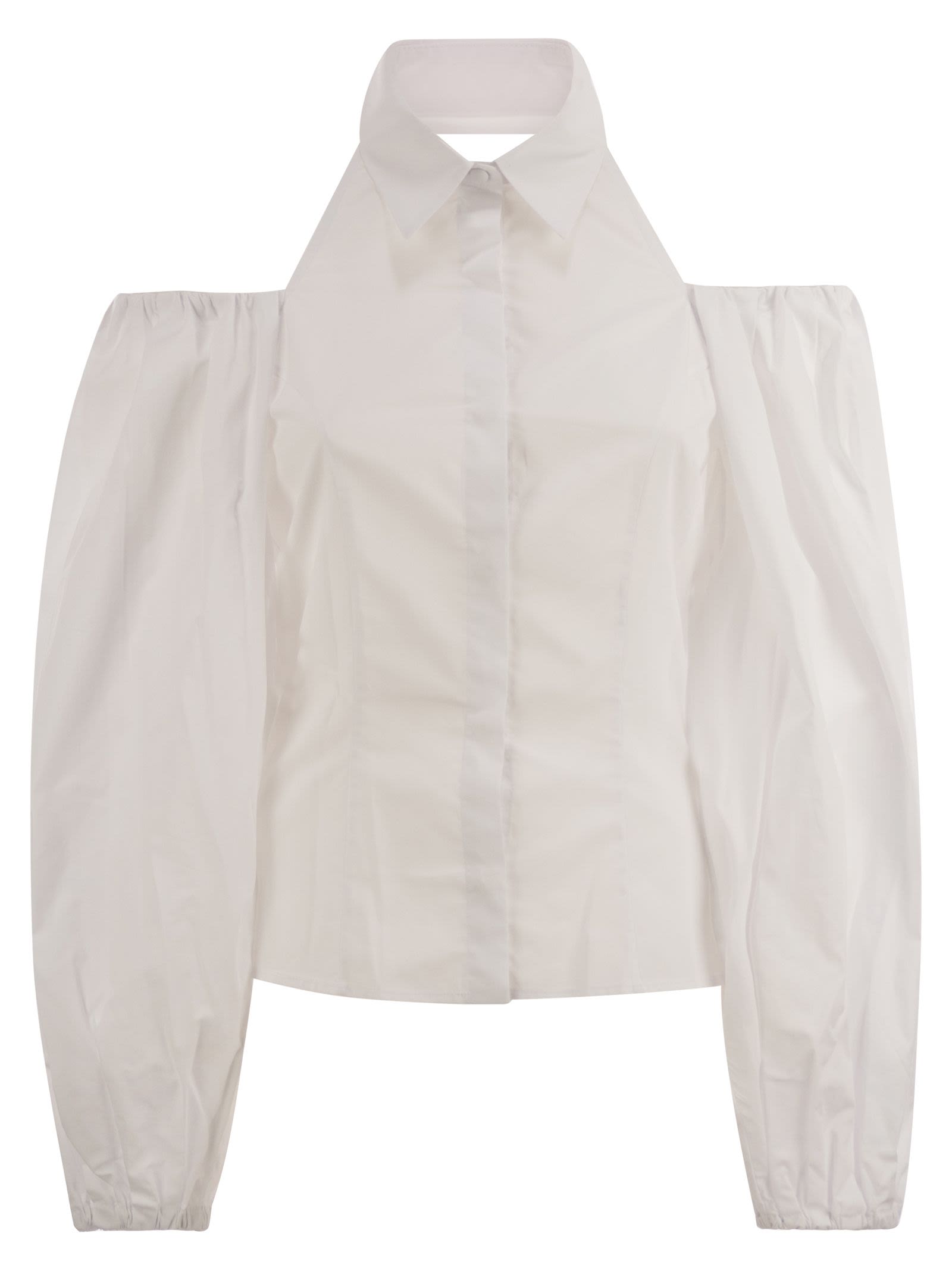 Mvp Wardrobe Cotton Shirt With Balloon Sleeves – Balardi