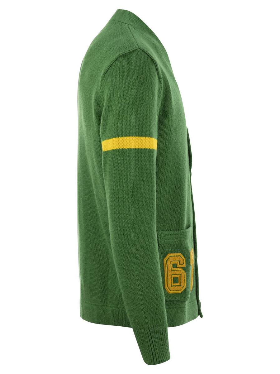 Polo Ralph Lauren Cotton Letterman Cardigan | Balardi