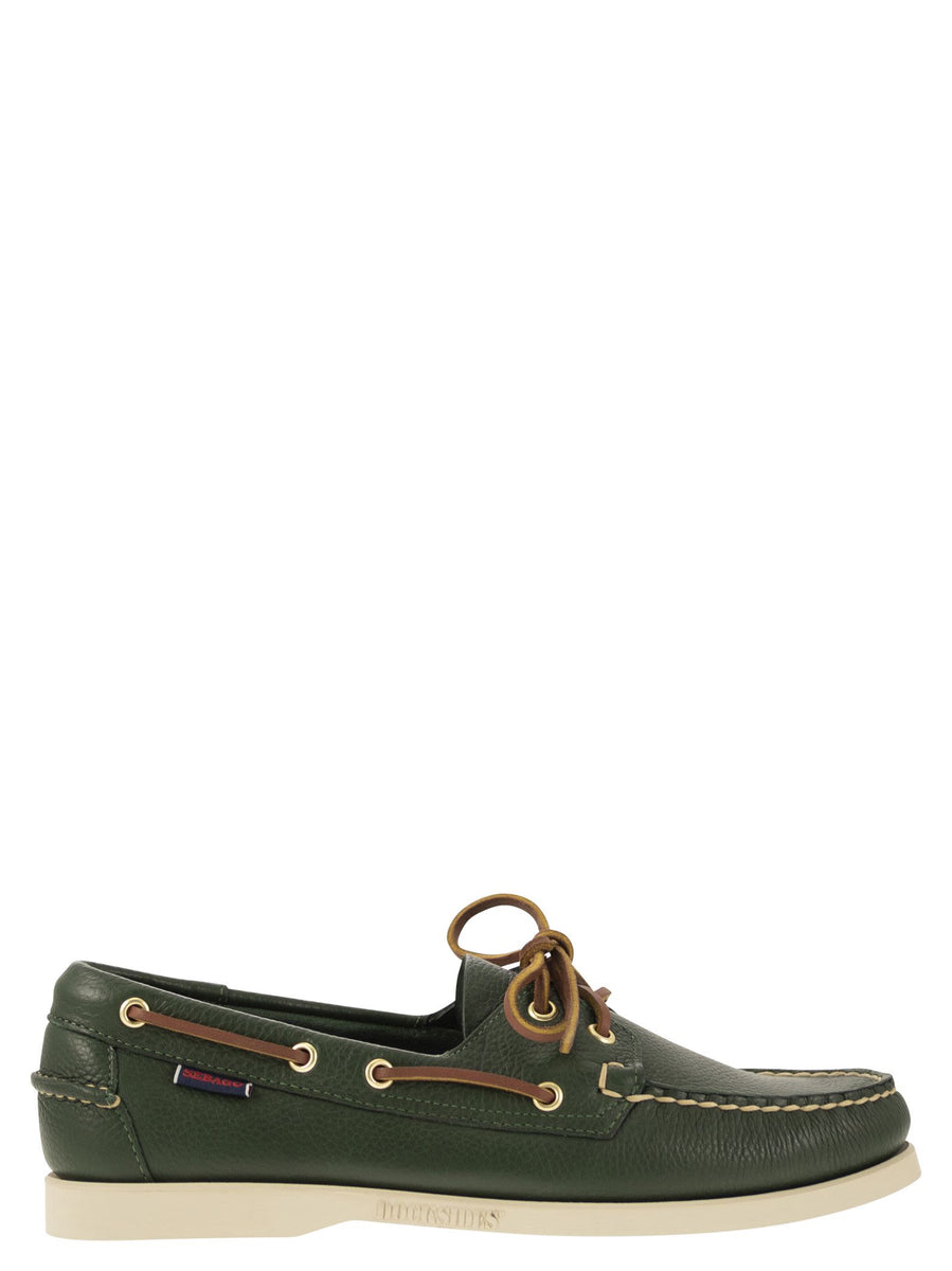 Sebago Portland Moccasin With Grained Leather | Balardi