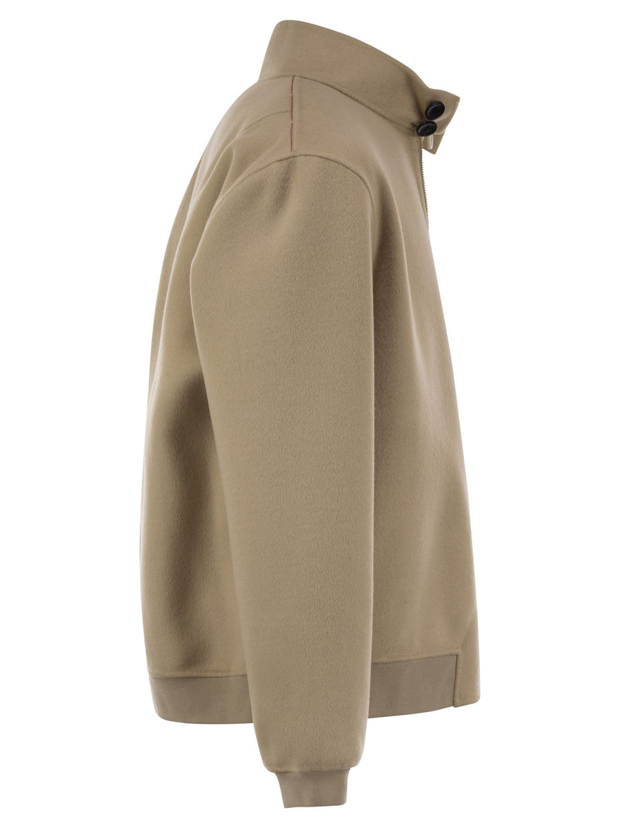 Paltò Artuto Wool And Nylon Bomber Jacket With Waistcoat | Balardi