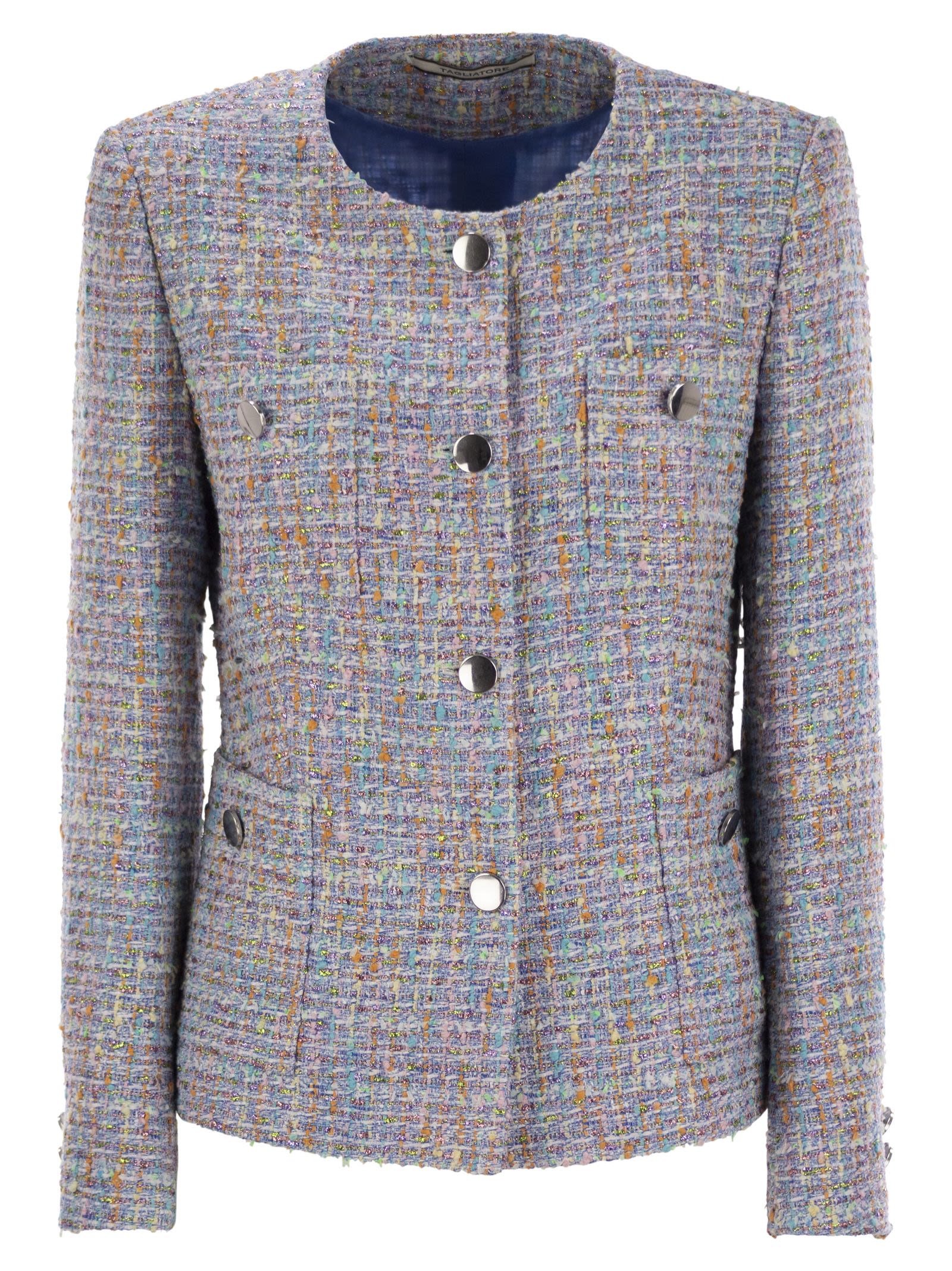 Tagliatore Crew Neck Jacket With Front Pockets – Balardi