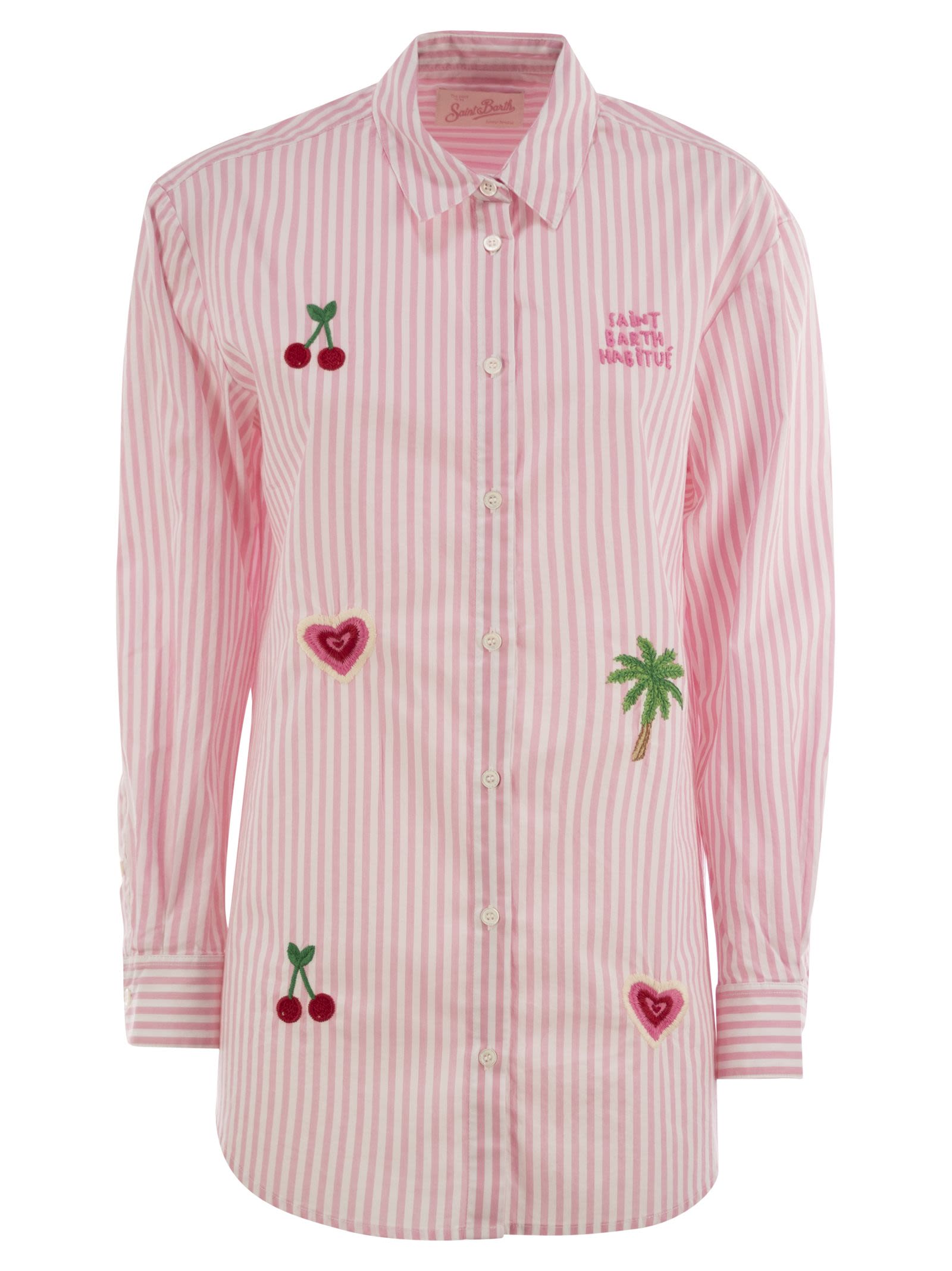 Mc2 Saint Barth Brigitte Shirt With Striped Pattern – Balardi
