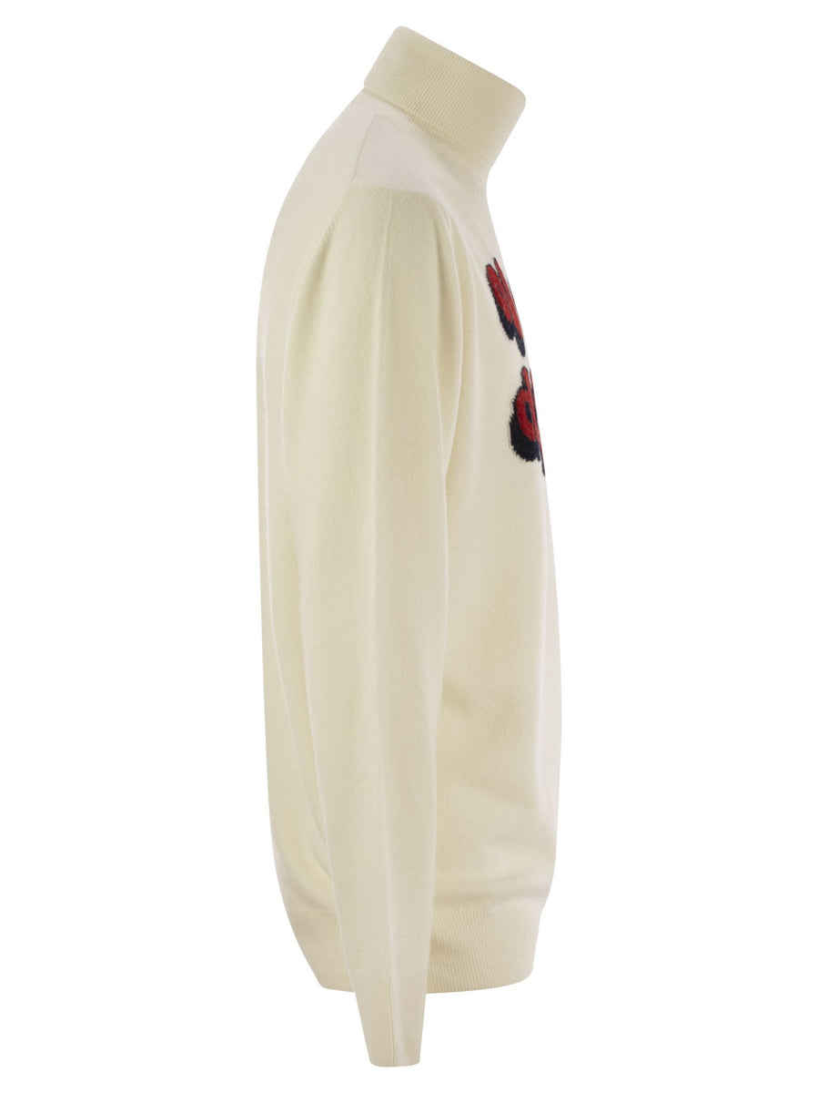 Mc2 Saint Barth Wool And Cashmere Blend Turtleneck Sweater Vacanze Di ...