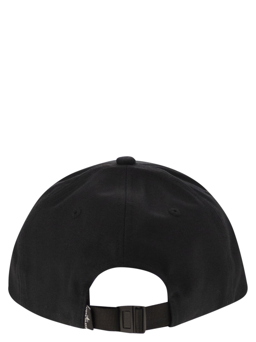Stone Island Cap With Compass Embroidery And Adjustable Slider | Balardi