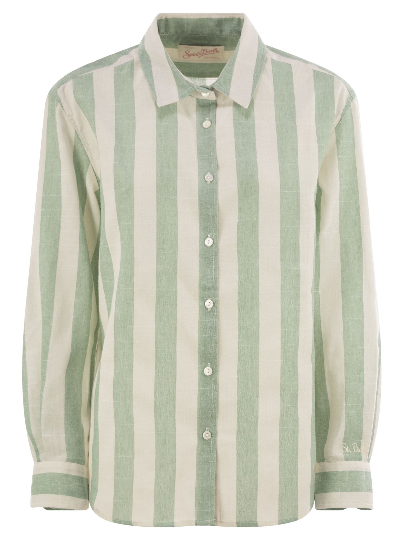 Mc2 Saint Barth Meredith Patterned Cotton Blend Shirt – Balardi