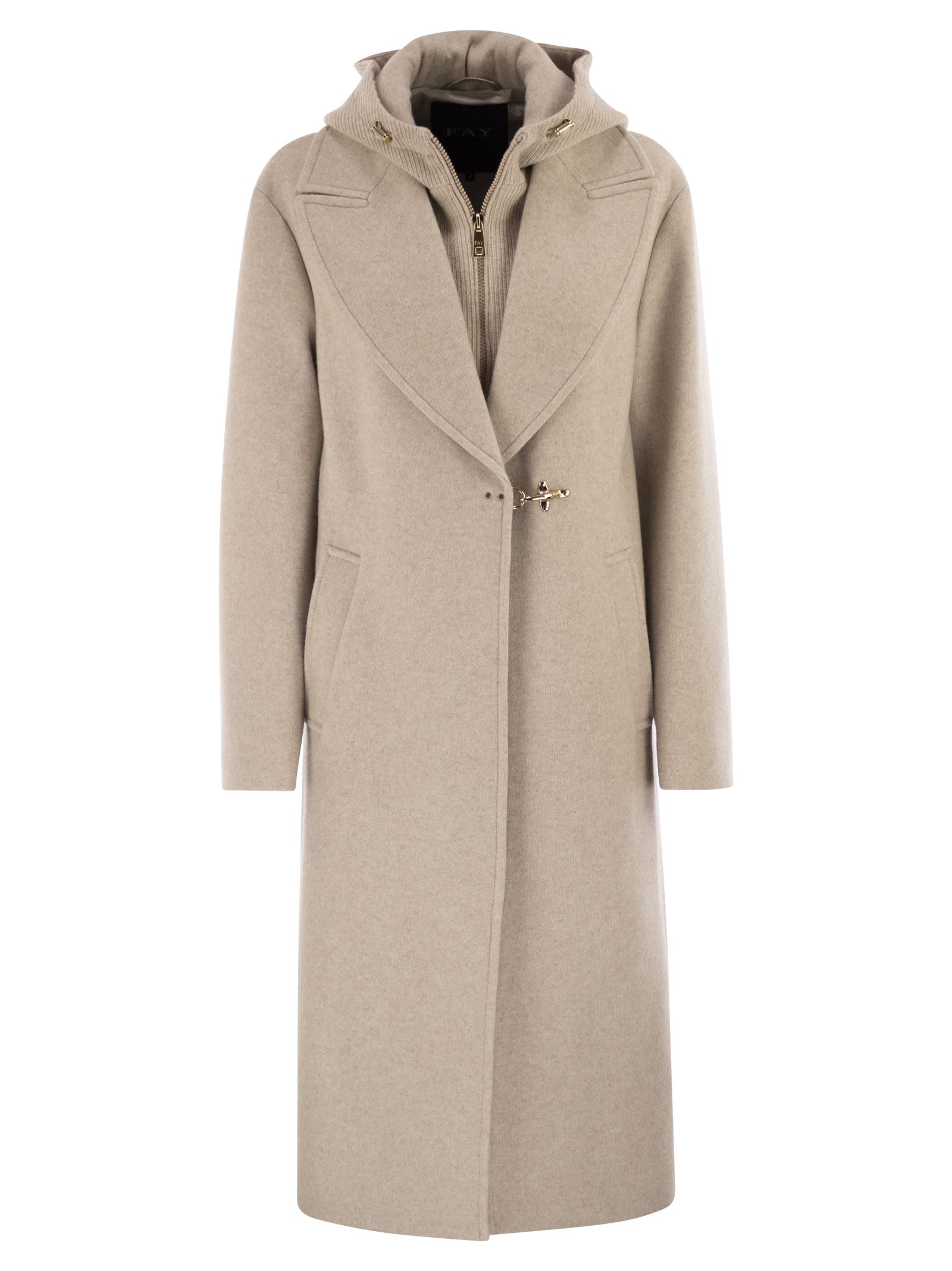 Fay Double Front Wool Jersey Coat – Balardi