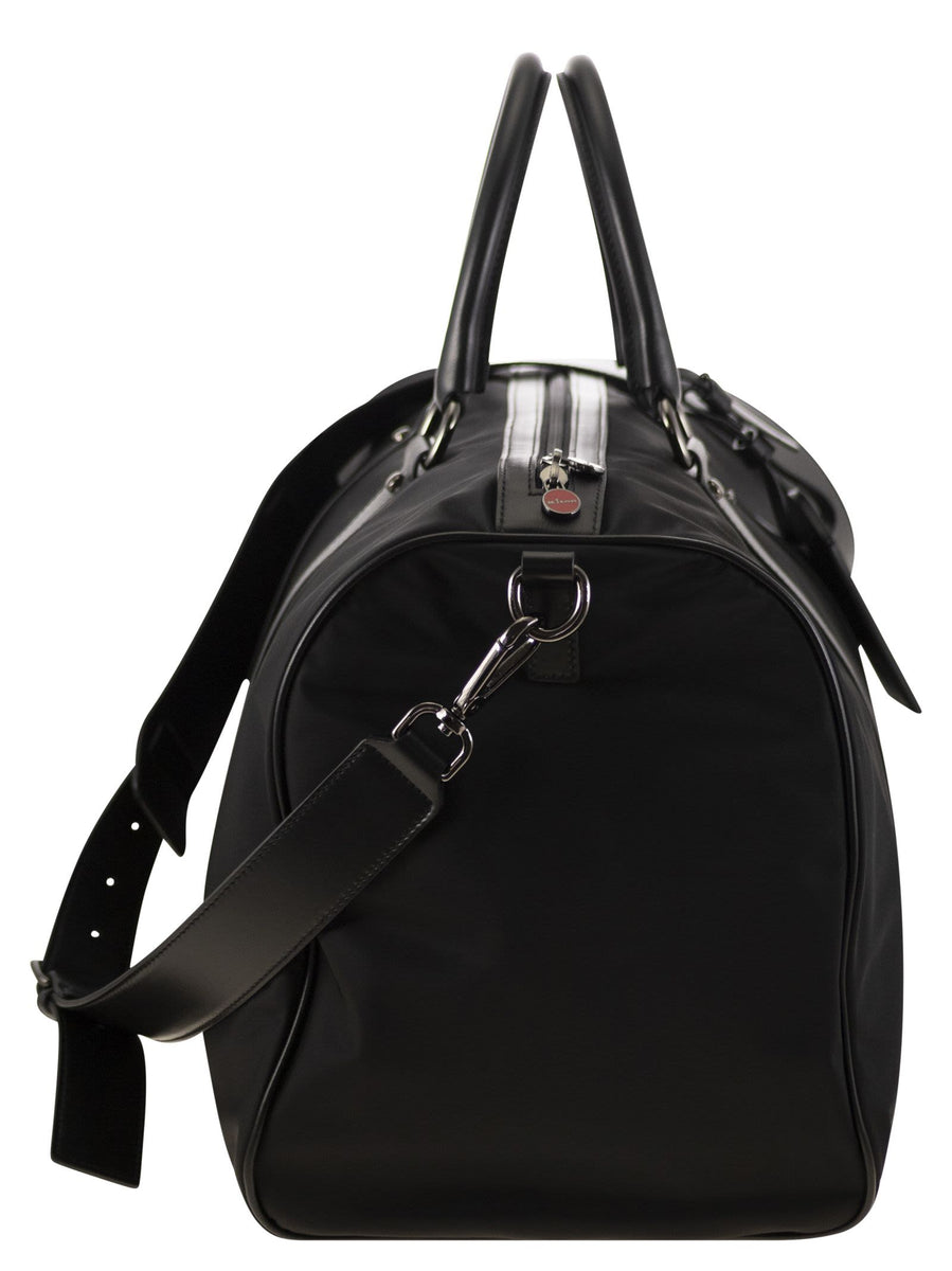 Kiton Duffel Bag With Leather Inserts | Balardi