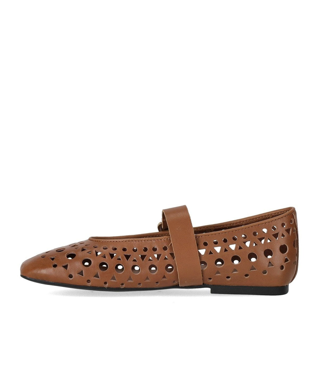 Ash Brook Cinnamon Ballet Flat Shoe | Balardi