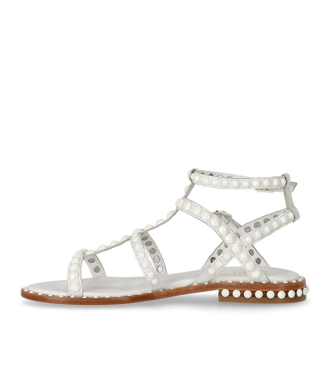 Ash Precious Bis White Flat Sandal | Balardi