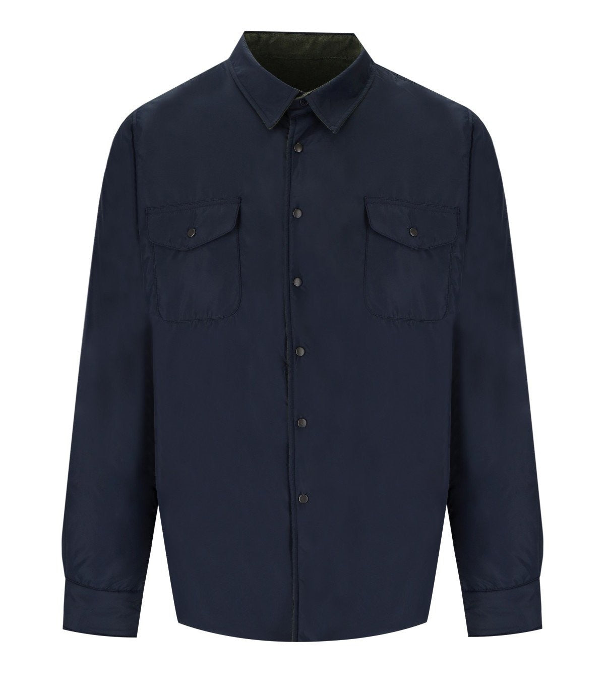 B D Baggies Baltimora Blue And Green Reversible Overshirt – Balardi