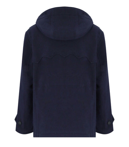Baracuta Double Wool Short Duffle Navy Blue Montgomery Jacket | Balardi