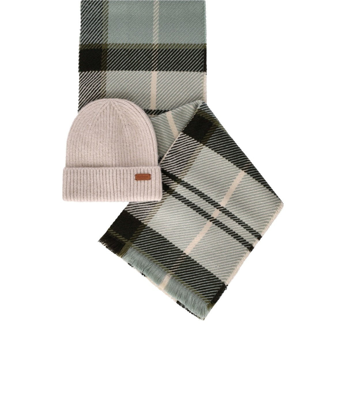 Barbour Soft Mint Pendel Beanie + Blair Scarf Set – Balardi
