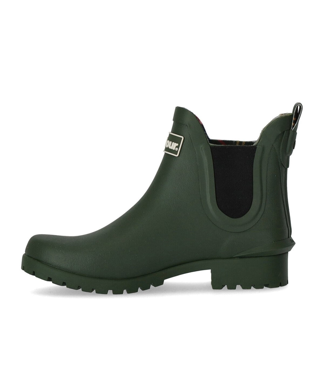 Barbour Wilton Olive Green Chelsea Boot | Balardi