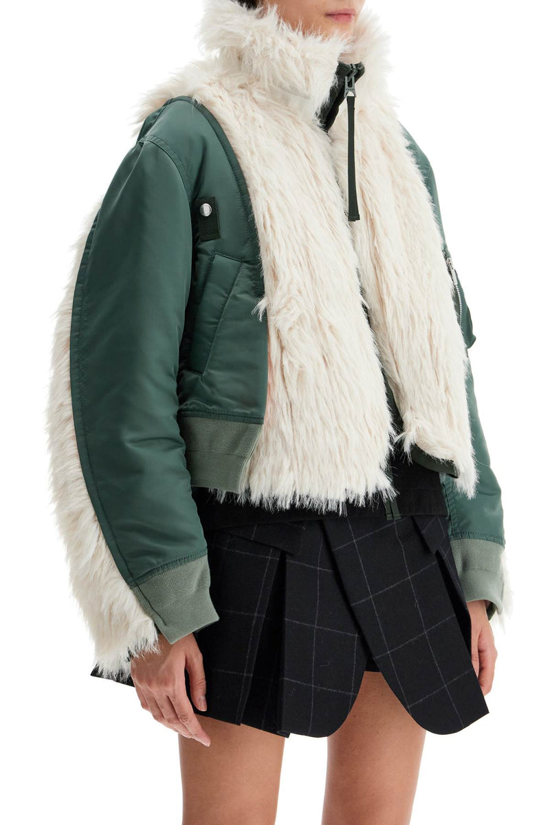 Sacai Jacket With Faux Fur Inserts | Balardi