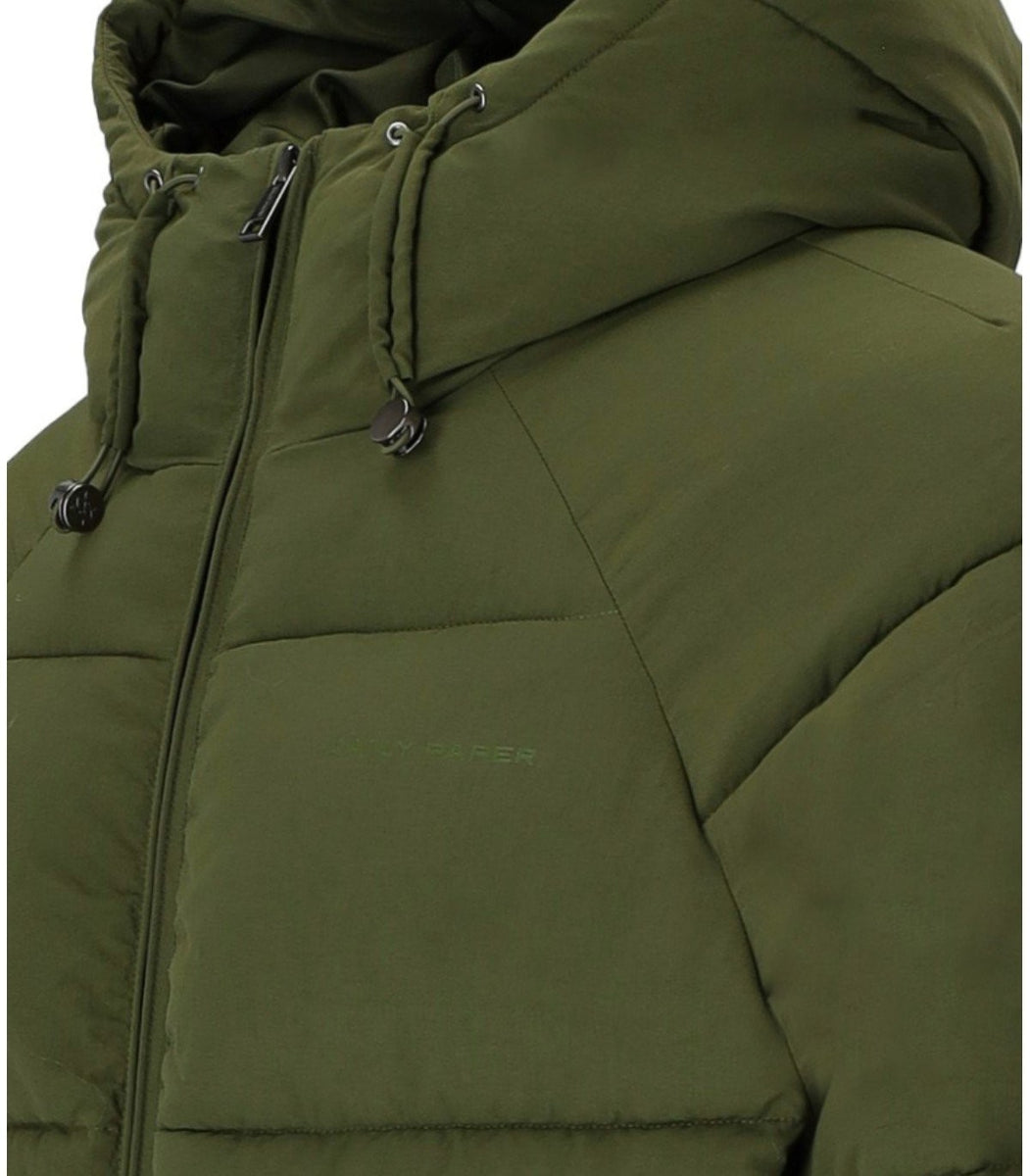 Daily Paper Relaxed Green Hooded Padded Jacket | Balardi