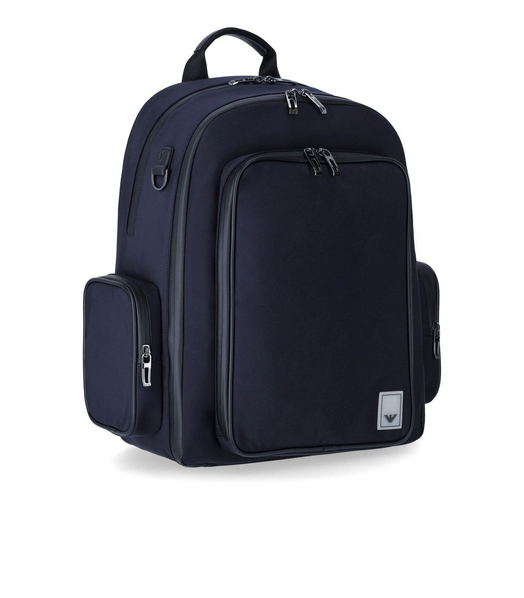 Emporio Armani Travel Essential Navy Blue Backpack | Balardi