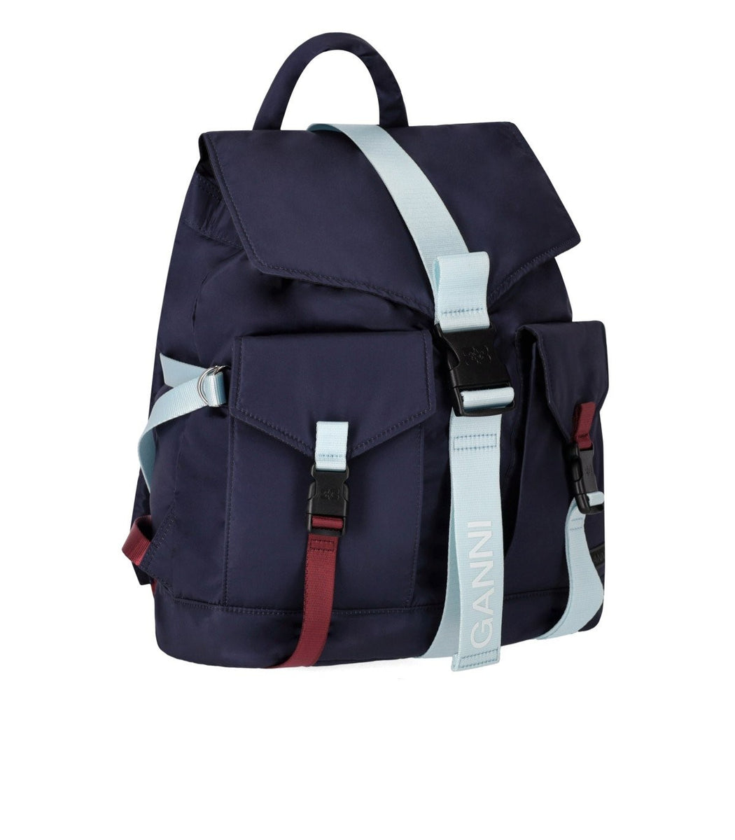 Ganni Tech Blue Backpack | Balardi
