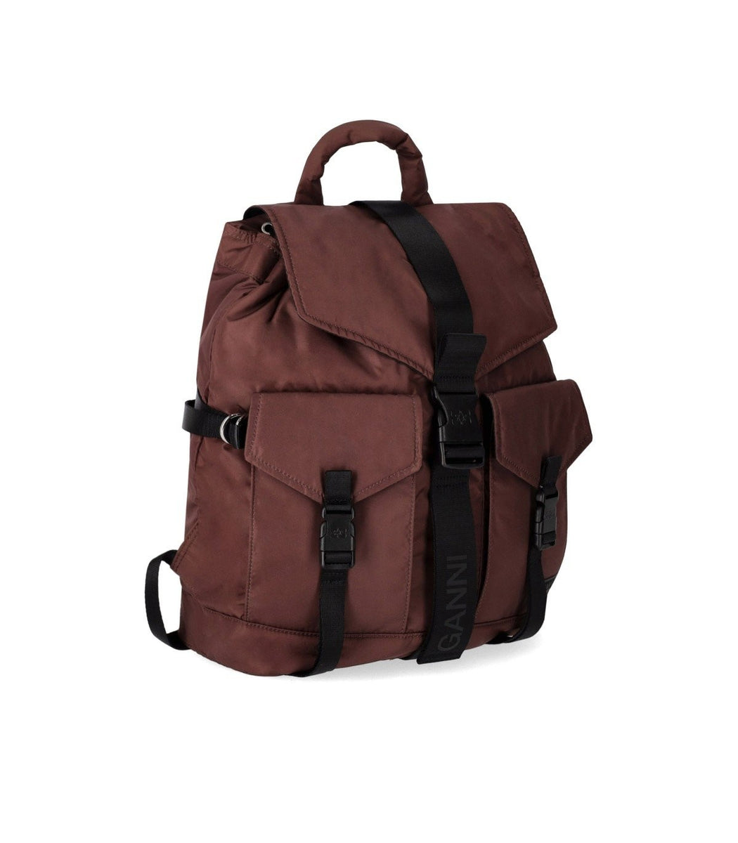 Ganni Tech Chocolate Backpack | Balardi