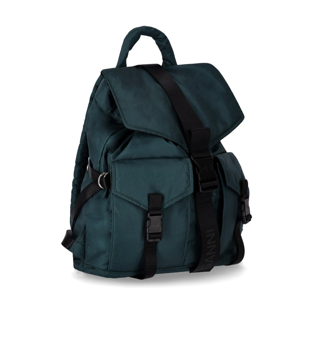 Ganni Tech Green Backpack | Balardi