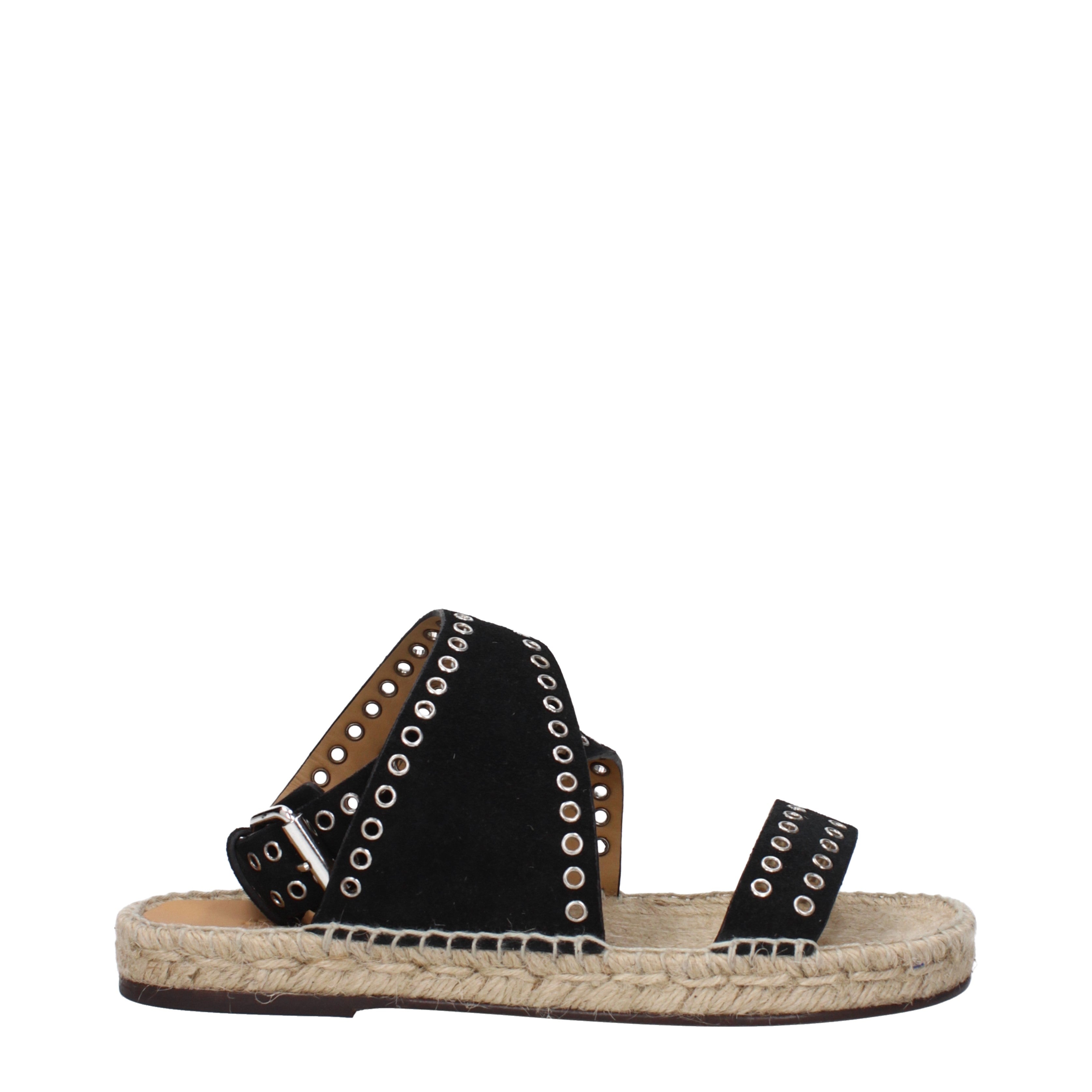 Isabel Marant Sandali Illya Donna Camoscio Nero – Balardi