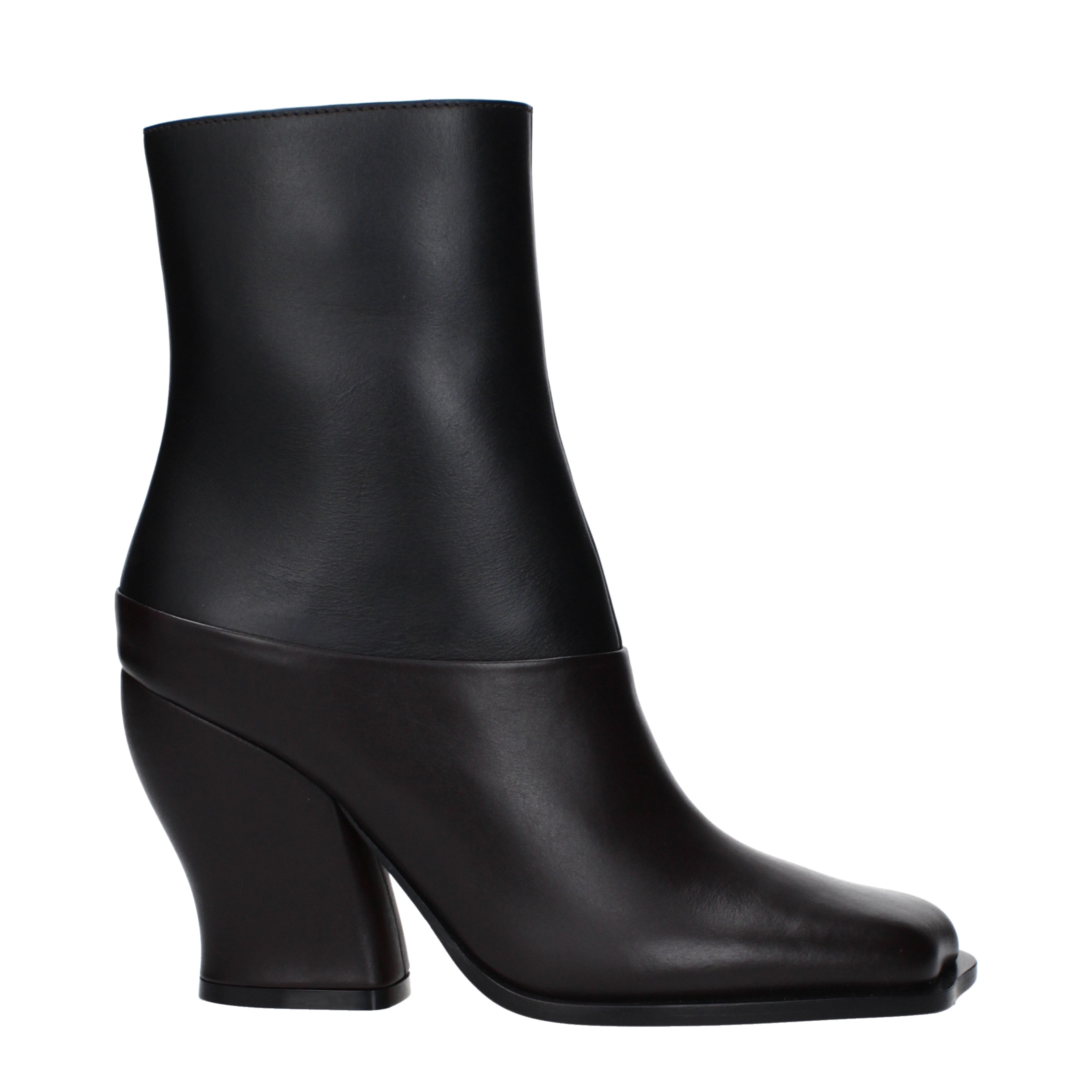 Loewe Wave Ankle Boots Women's Leather Black/Brown – Balardi