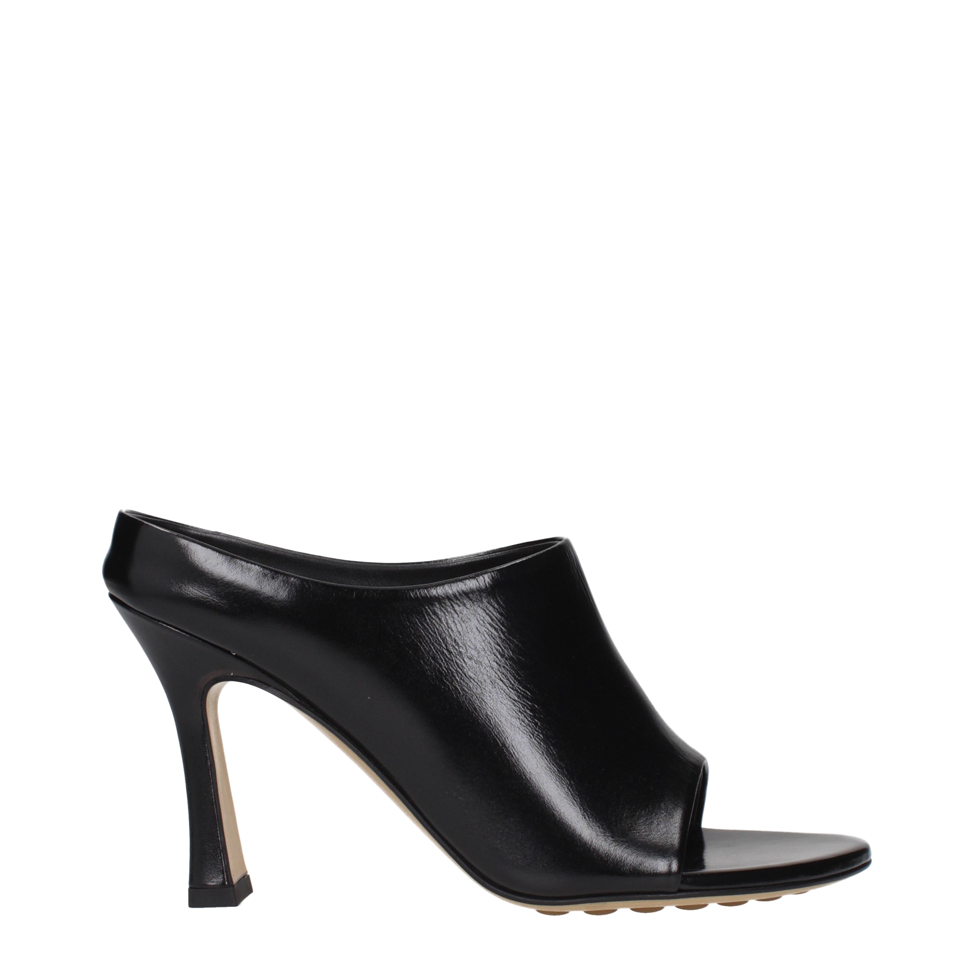 Bottega Veneta Frog Sandals Women's Leather Black – Balardi