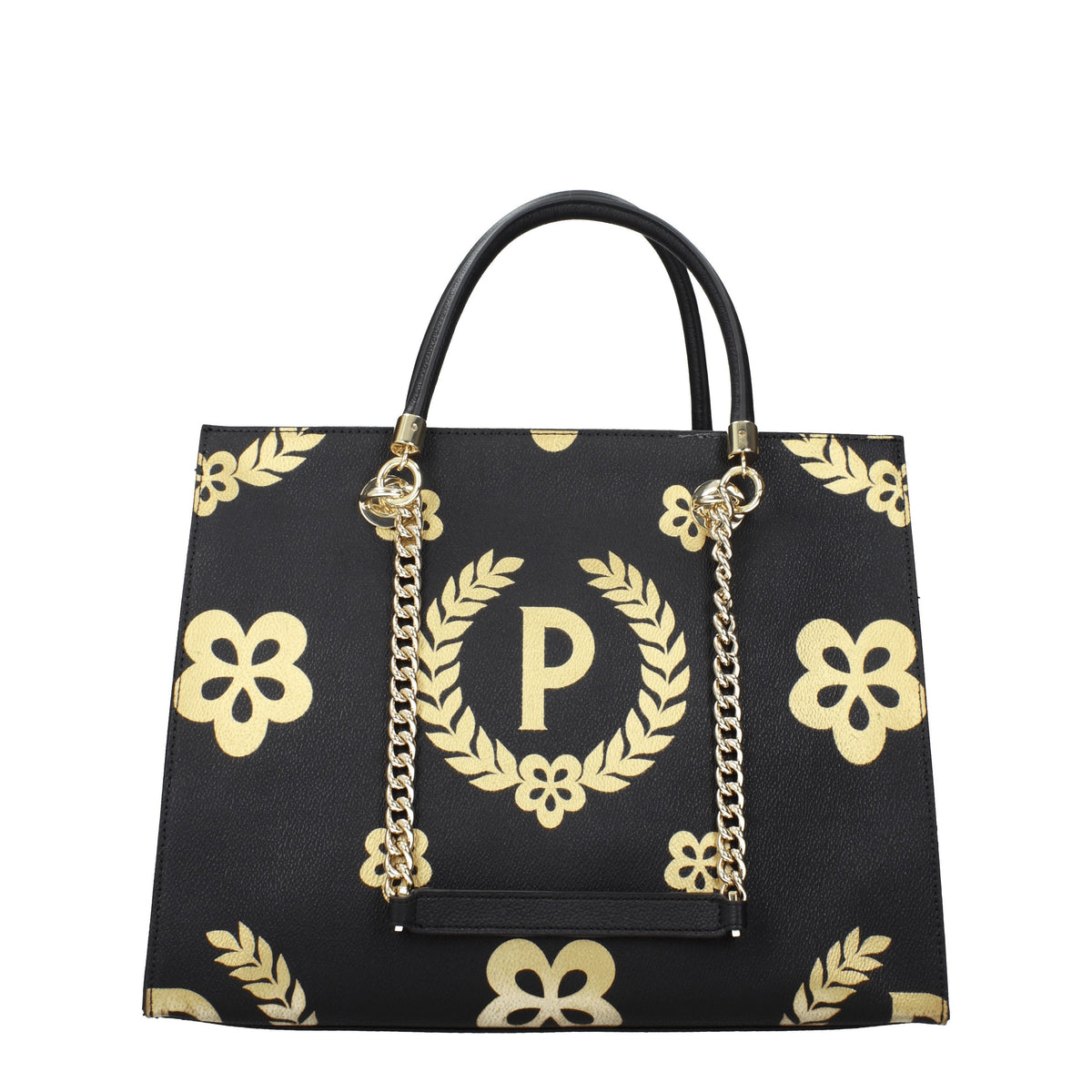 Pollini Shoulder Bags Women PVC Black/Gold | Balardi