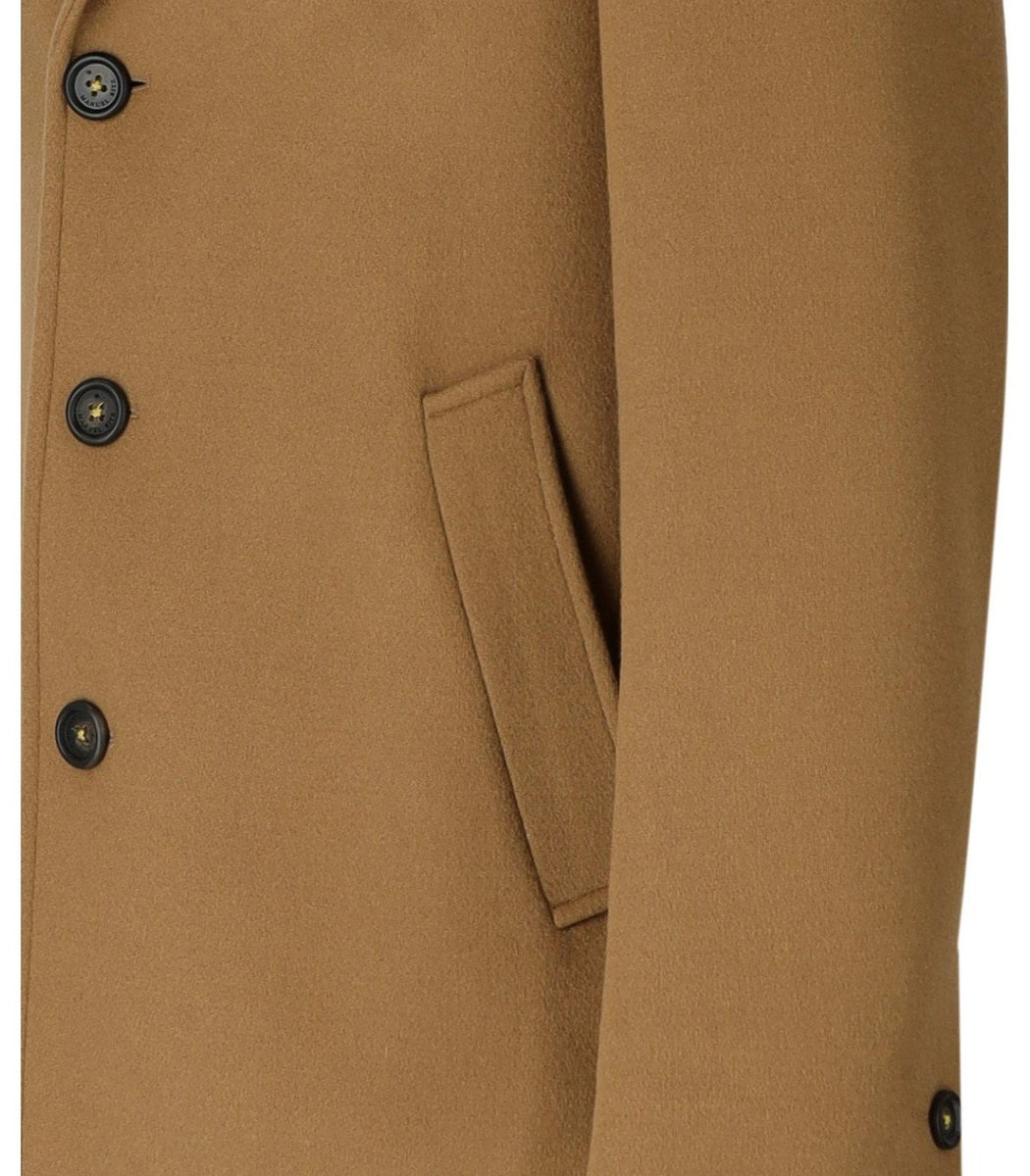 Manuel Ritz Camel Single Breasted Coat | Balardi