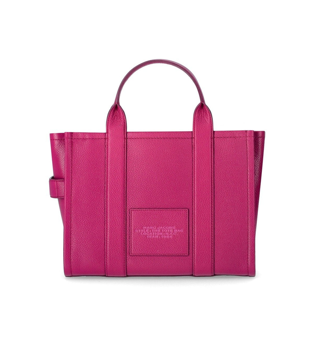Marc Jacobs The Leather Medium Tote Lipstick Pink Handbag | Balardi