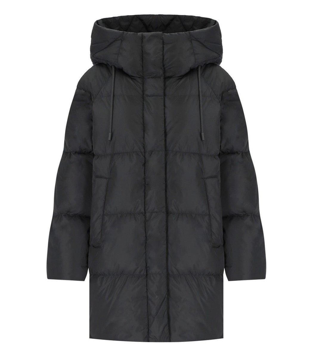 Max Mara Weekend Newbembo Black Hooded Down Jacket | Balardi