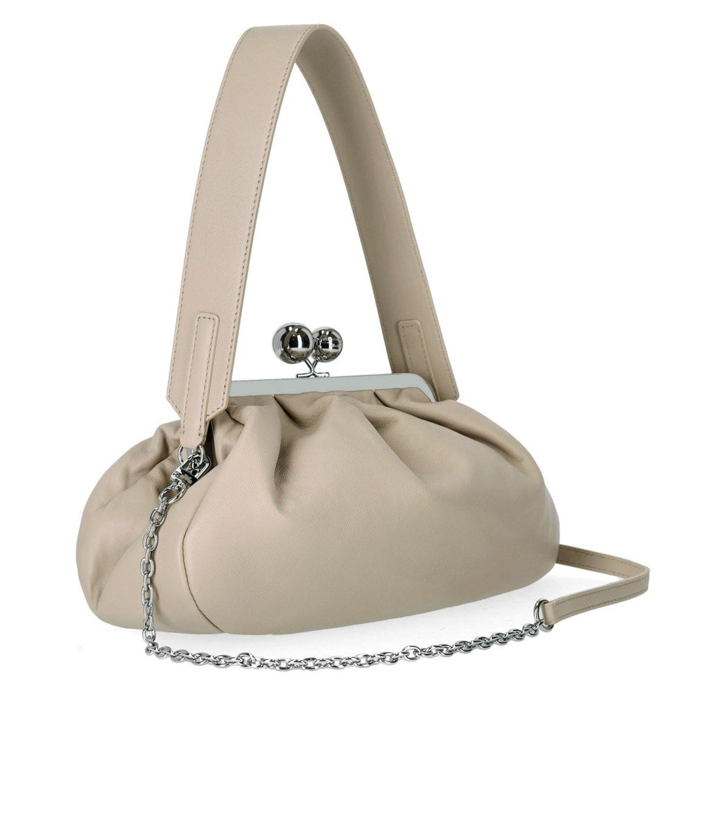 Max Mara Weekend Pasticcino Cubico Medium Sand Clutch Bag | Balardi