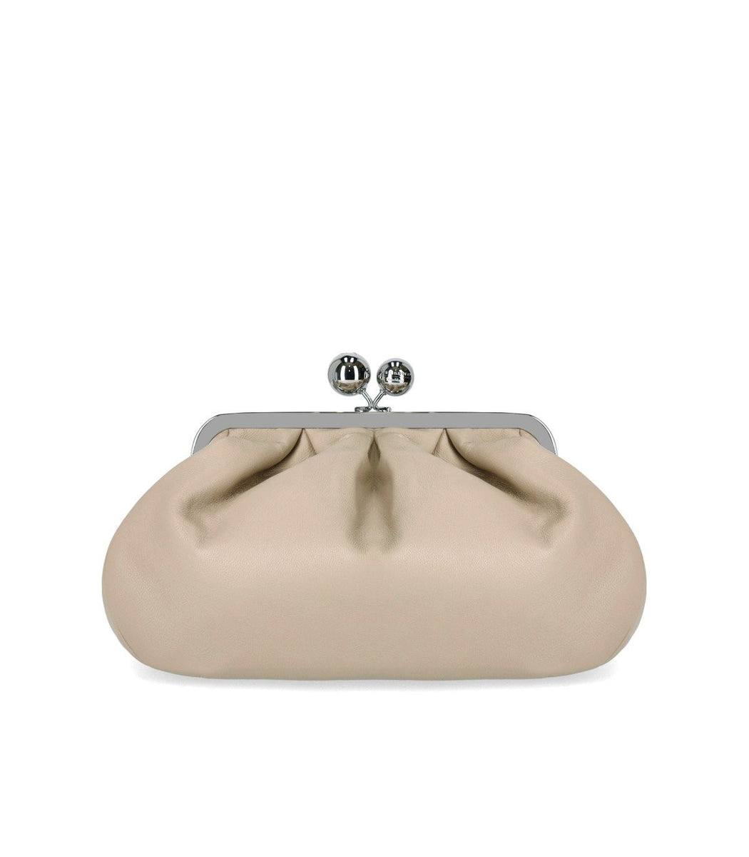 Max Mara Weekend Pasticcino Cubico Medium Sand Clutch Bag | Balardi