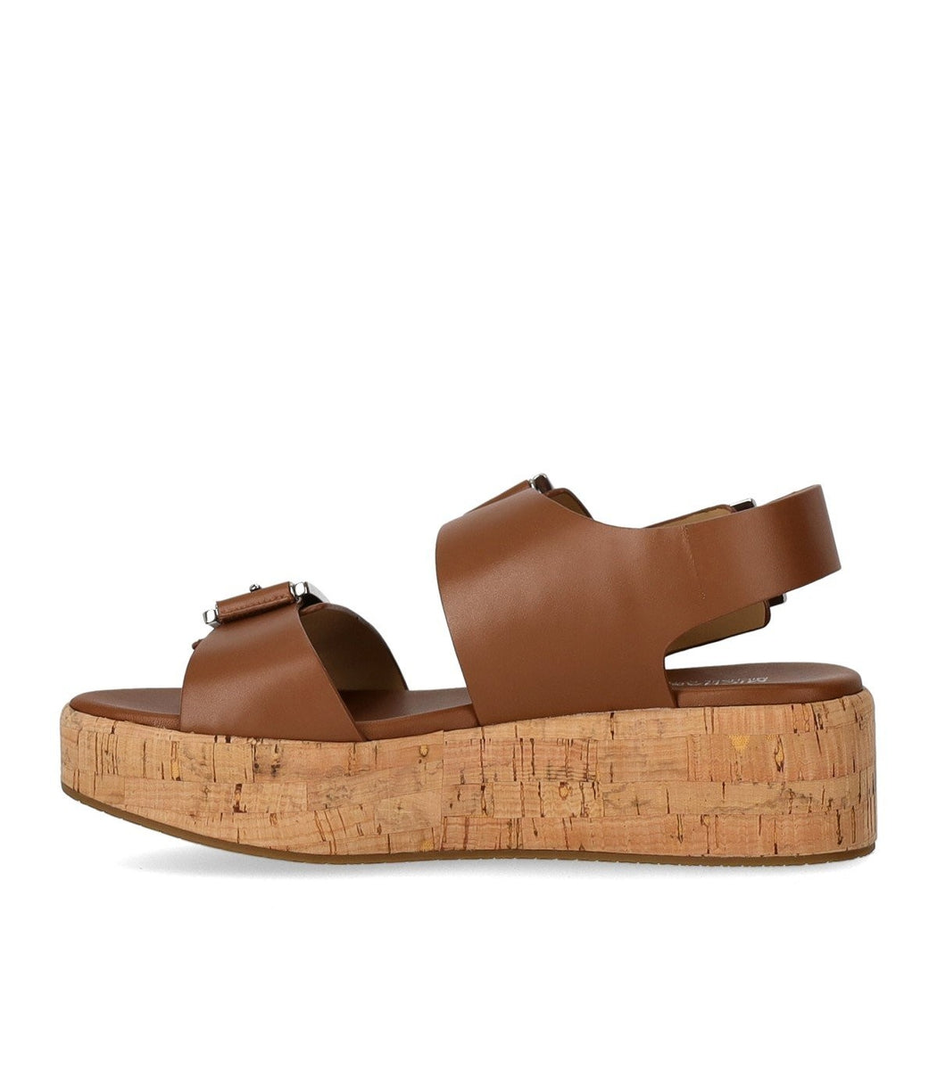 Michael Kors Colby Light Brown Platform Sandal | Balardi