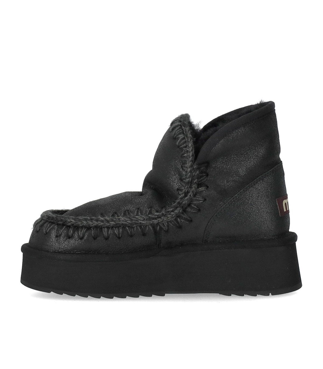 Mou Mini Eskimo Platform Black Boot | Balardi