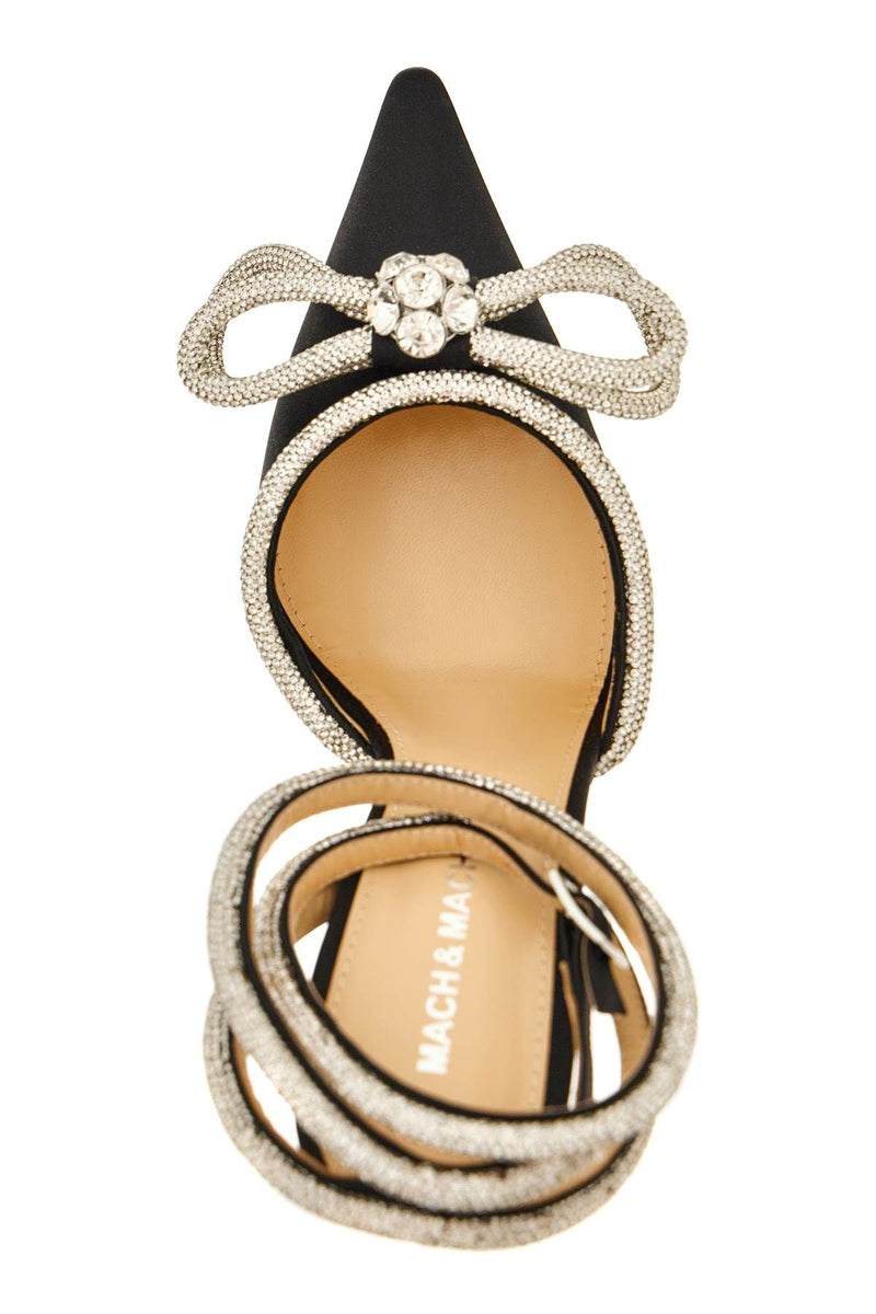 Mach E Mach Satin Pumps With Crystals | Balardi