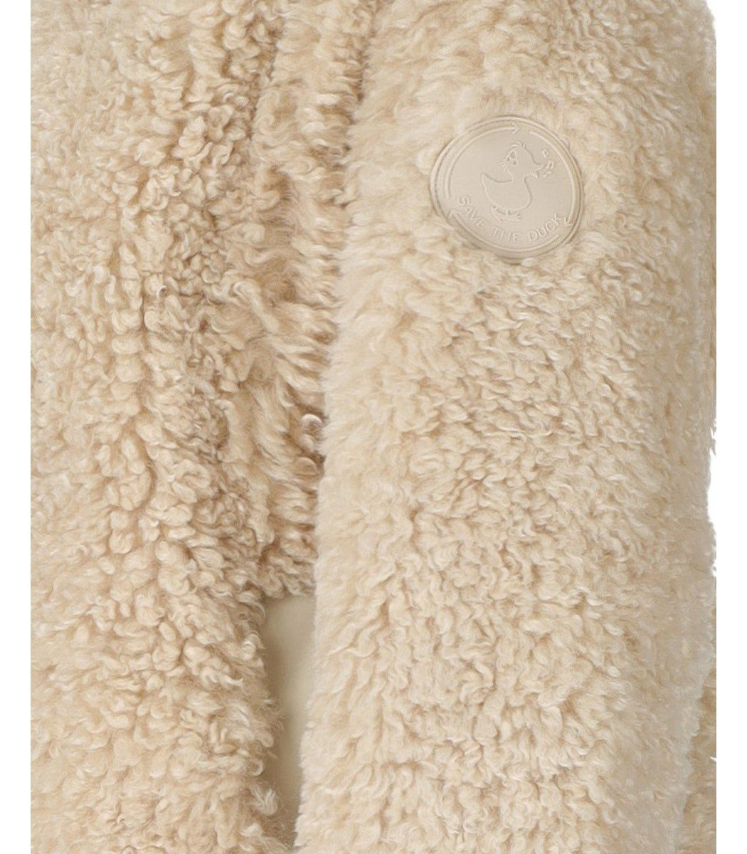 Save The Duck Angelica Beige Hooded Padded Coat | Balardi