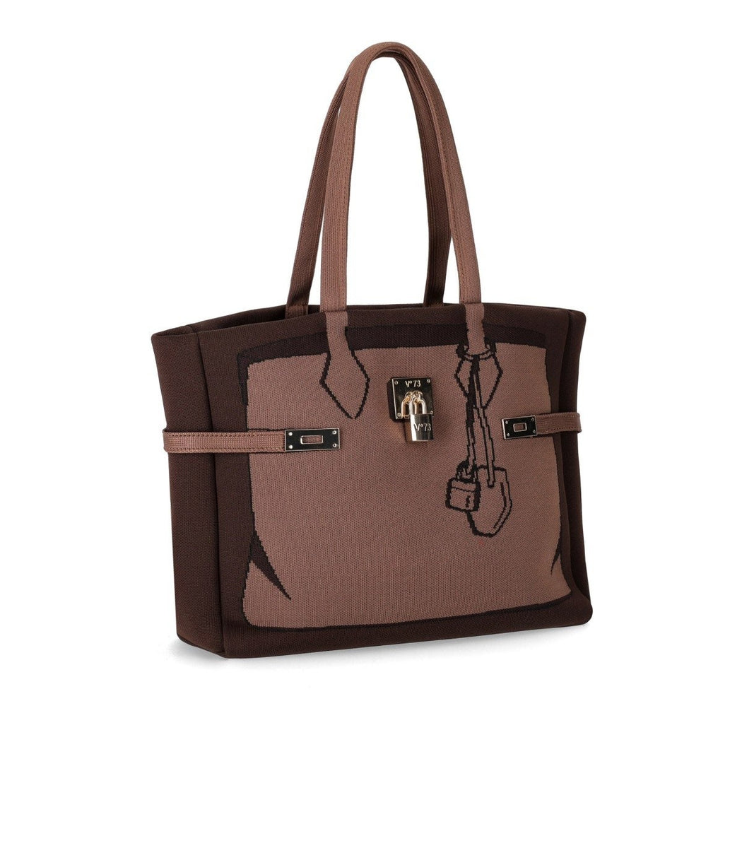 V73 Venere Brown Shopping Bag | Balardi