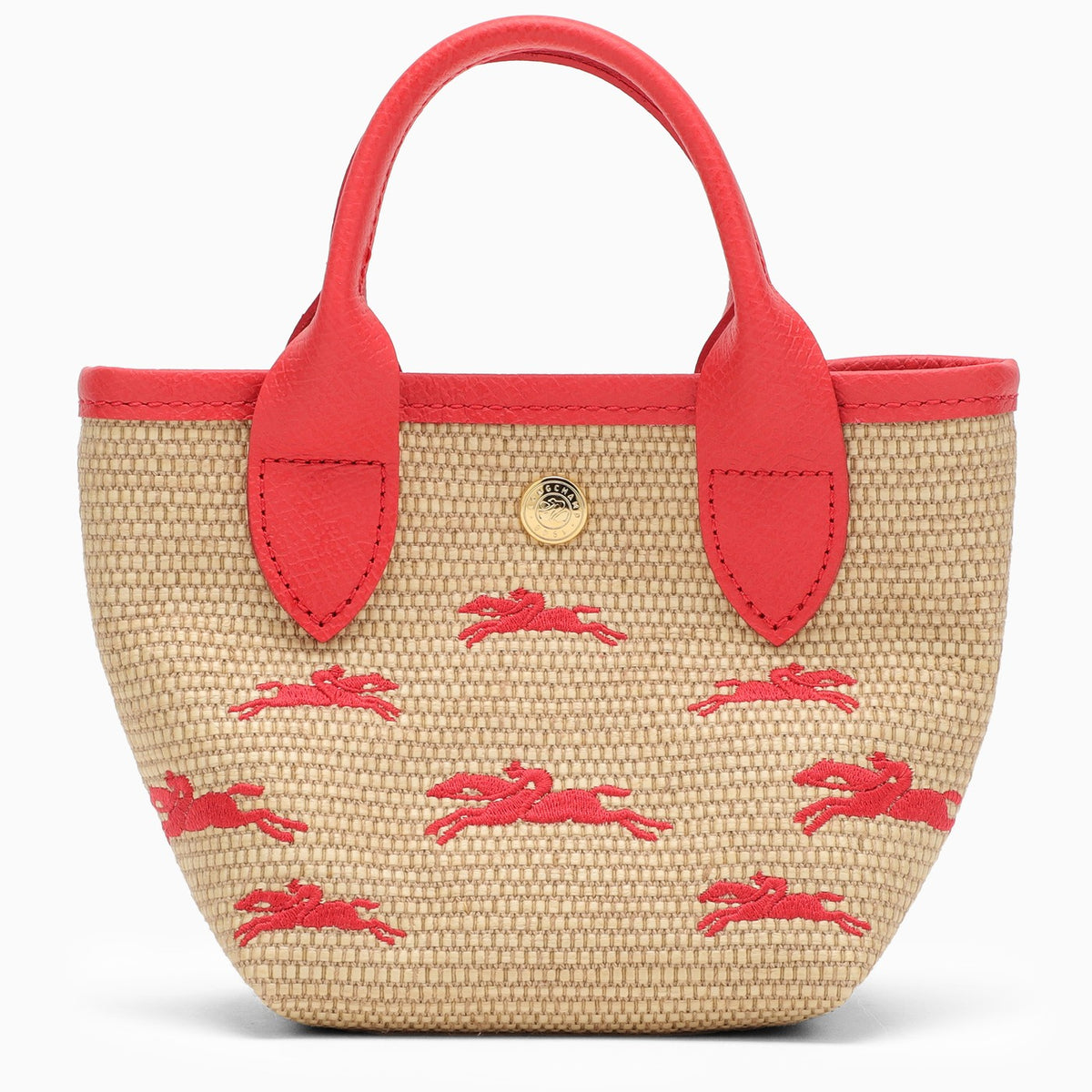 Longchamp Le Panier Pliage Bag Strawberry With Handle Xs | Balardi