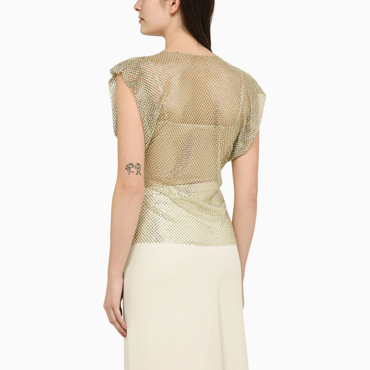 Philosophy Mesh Jersey With Rhinestones | Balardi