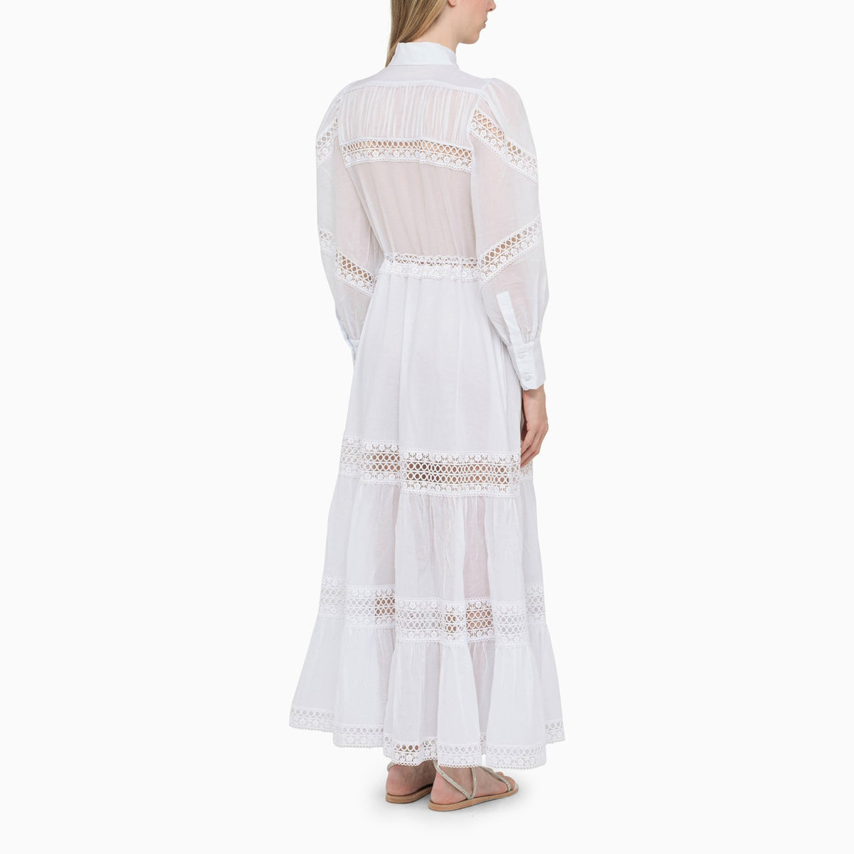 Charo Ruiz Ileana White Long Dress | Balardi