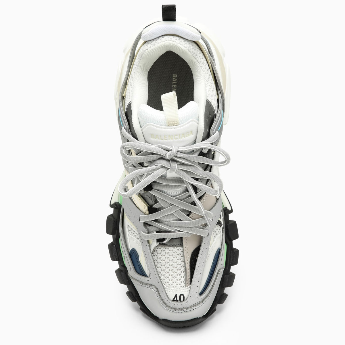 Balenciaga Track Grey/Blue/Green Mesh And Nylon Trainer | Balardi