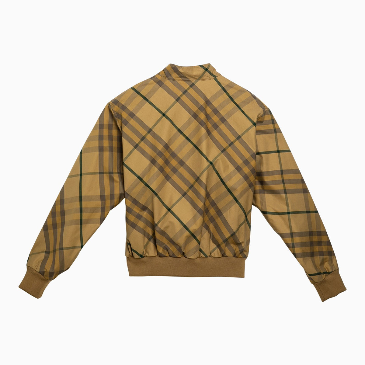 Burberry Cedar Yellow Check Pattern Jacket In Cotton | Balardi